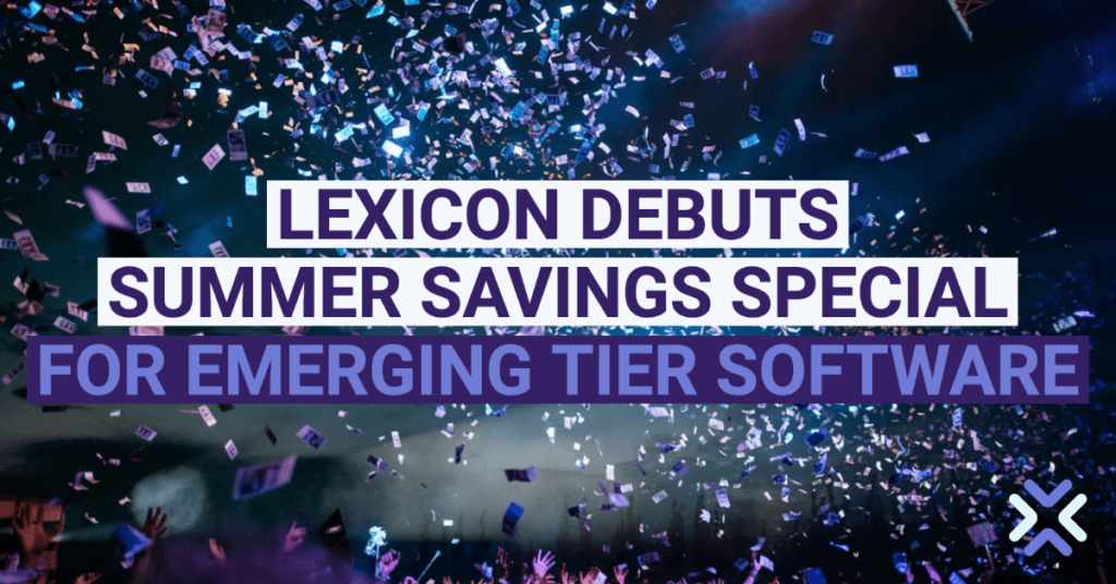 Lexicon Debuts Summer Savings Special for Emerging Tier Software - Lexicon